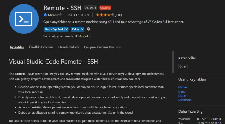 Visual Studio Code SSH Bağlantısı - Resimli Anlatım - Net Dünyası Blog
